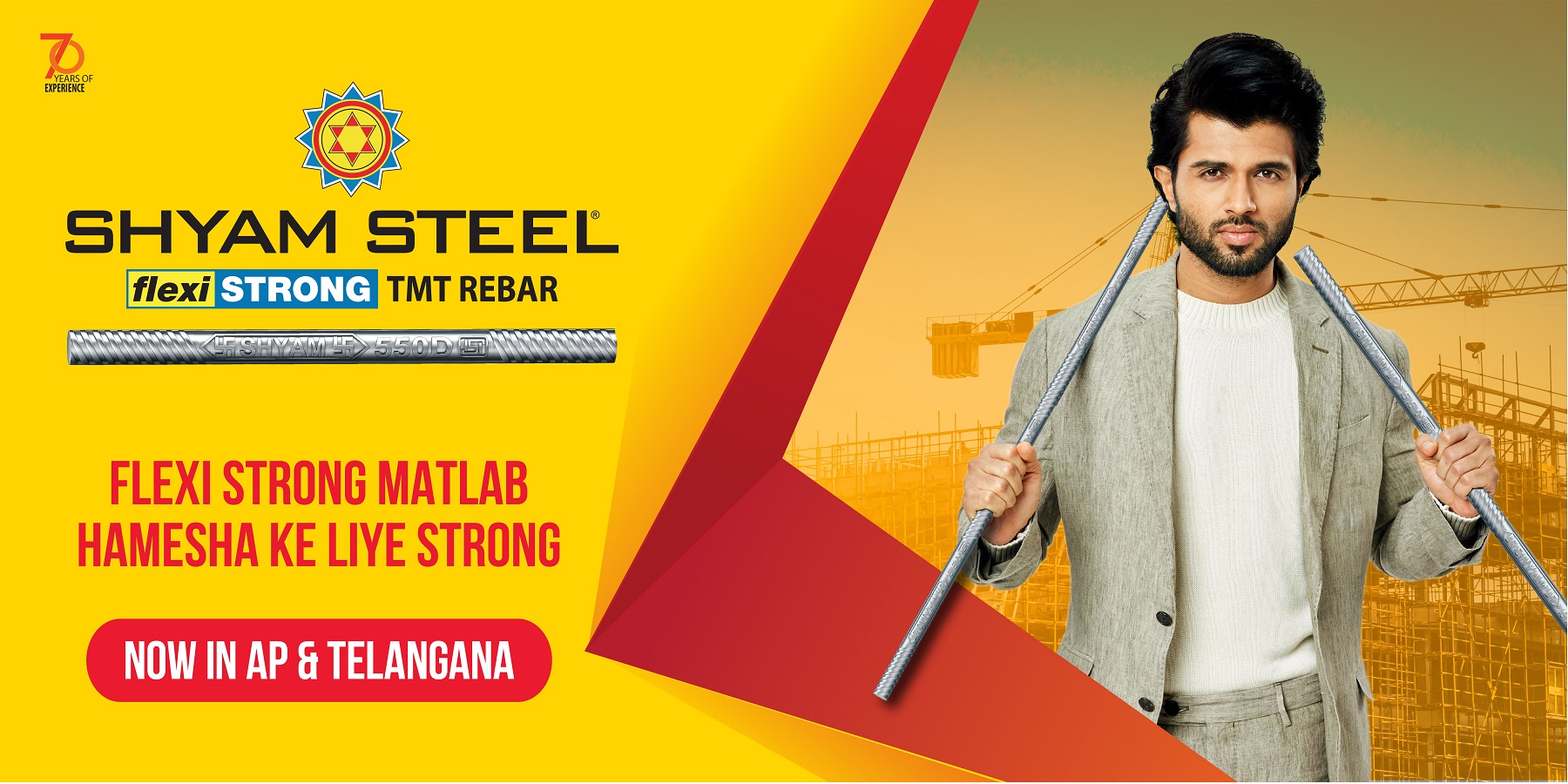 Shyam Steel Launches its New TVC Campaign Featuring Vijay Deverakonda ... Shyam Steel Launches its New TVC Campaign Featuring Vijay Deverakonda ...